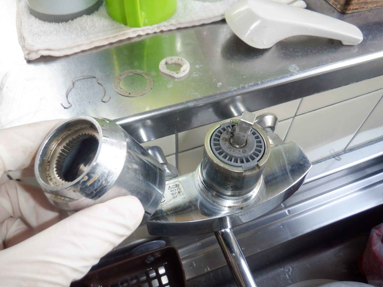 TOTO TKJ30URX【ｶｰﾄﾘｯｼﾞ交換】 壁付ｼﾝｸﾞﾙﾚﾊﾞｰ水栓 水漏れ修理方法 | あなたにも出来るかも？水道修理のブログ