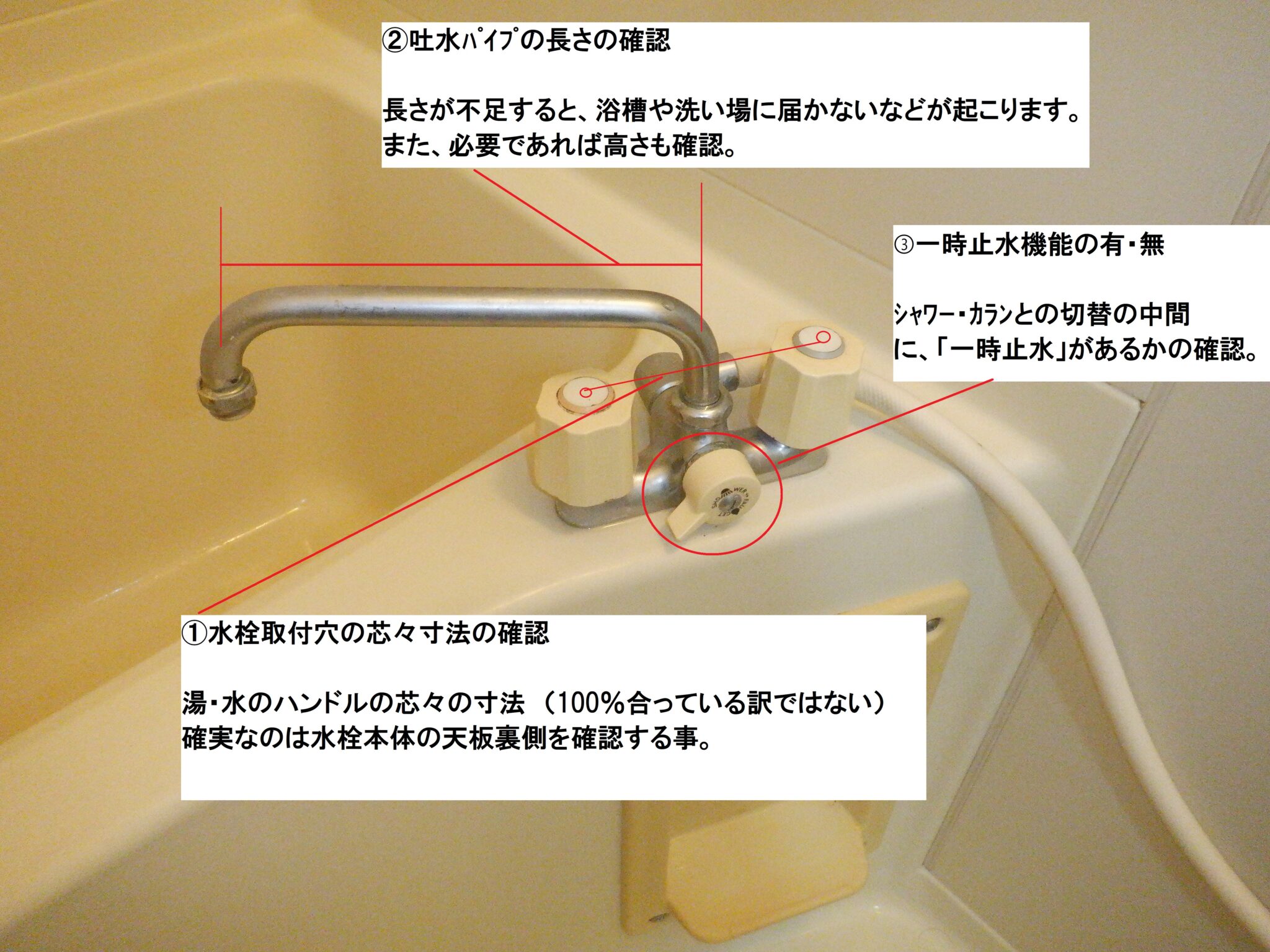 MYM MS364 浴室 台付2ﾊﾝﾄﾞﾙ・ｼｬﾜｰ水栓 水漏れ 水栓本体交換方法 ※修理部品の記載も有り | あなたにも出来るかも？水道修理のブログ