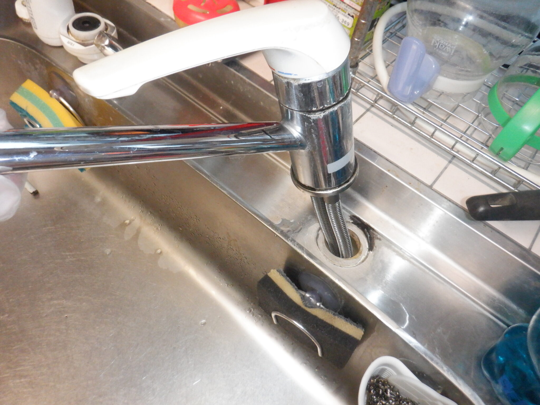 TOTO TKJ31UFX【ｶｰﾄﾘｯｼﾞ交換方法】 台付ｼﾝｸﾞﾙﾚﾊﾞｰ水栓（上吐水）※修理部品供給終了 水栓本体交換方法 | あなたにも出来るかも？水道修理のブログ