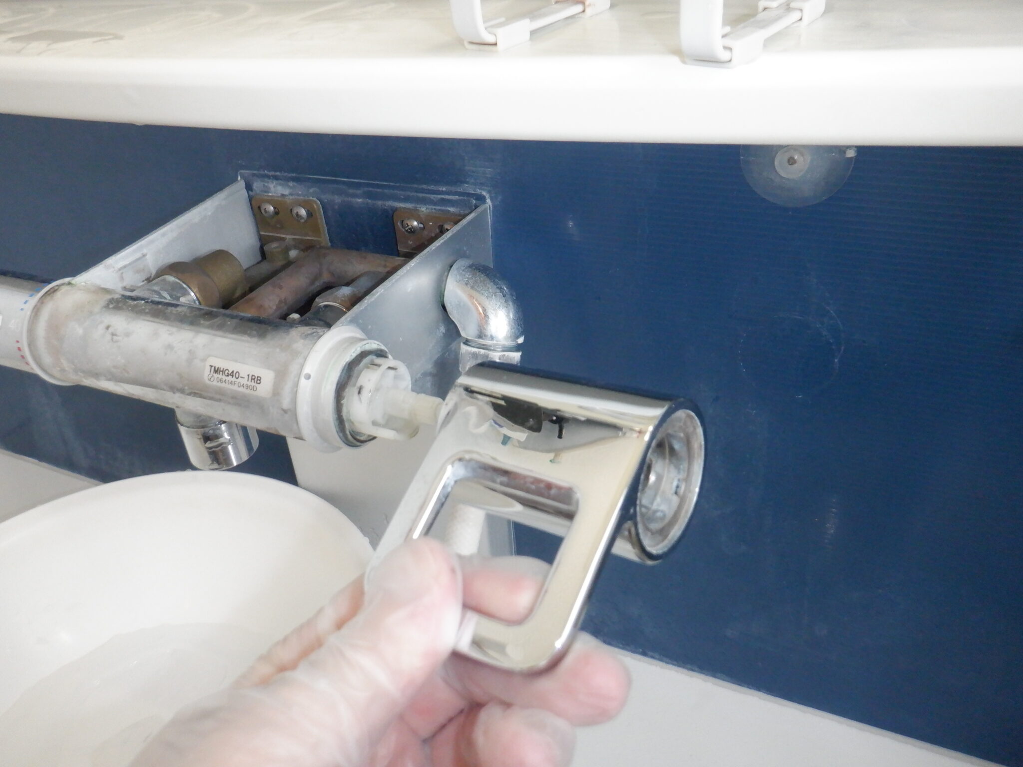 TOTO TMHG40-1RB【開閉ﾕﾆｯﾄ交換手順】ﾕﾆｯﾄﾊﾞｽ(ﾊﾞｽﾋﾟｱ） 洗い場ｶｳﾝﾀｰ用 ｻｰﾓｼｬﾜｰ水栓 水漏れ修理方法 | あなたにも出来るかも？水道修理のブログ
