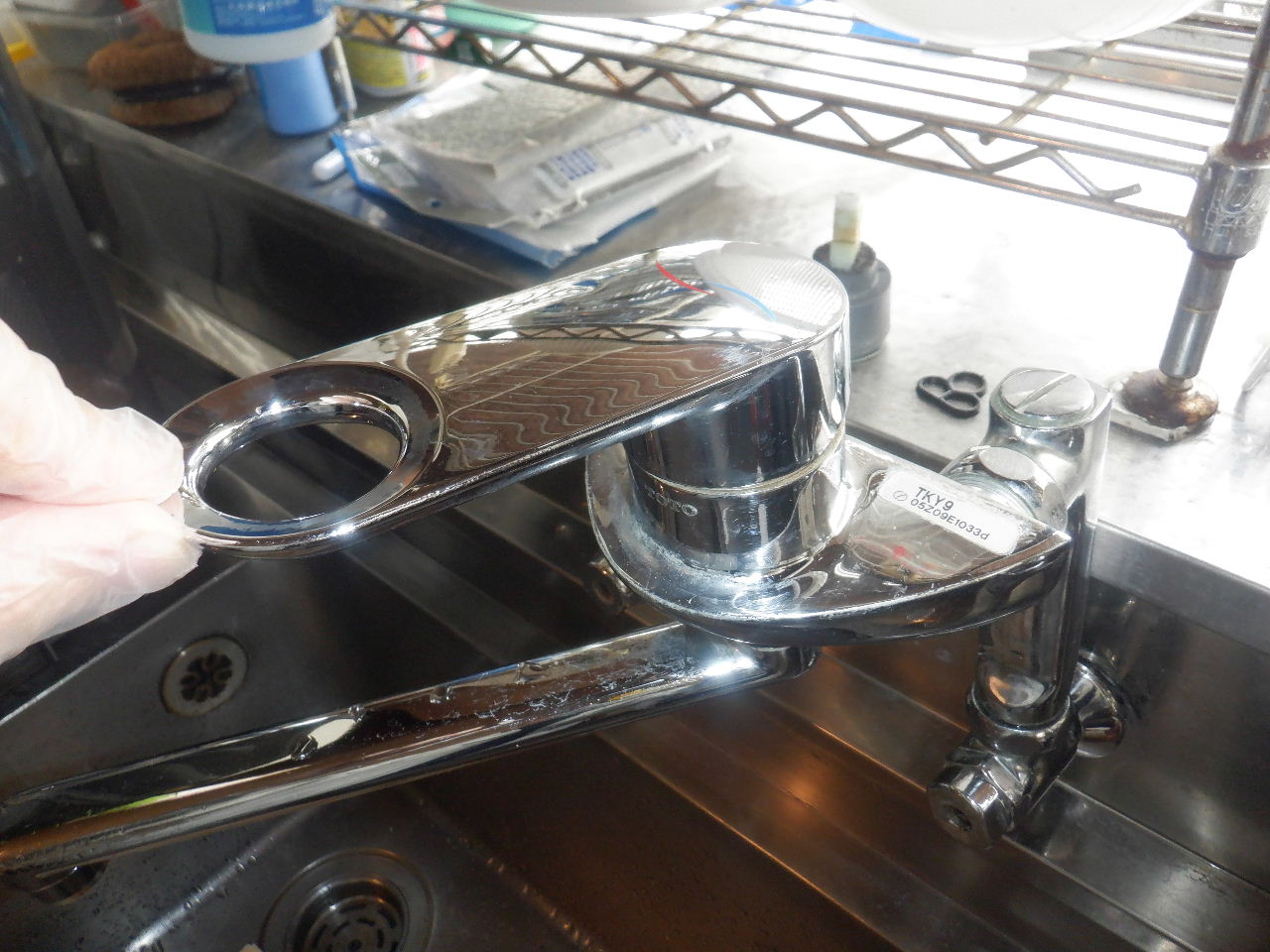 TOTO TKY9【ｶｰﾄﾘｯｼﾞ交換手順】 壁付ｼﾝｸﾞﾙﾚﾊﾞｰ混合水栓 ＜ﾚﾊﾞｰを下げても水が止まらない＞修理方法 | あなたにも出来るかも？水道修理のブログ