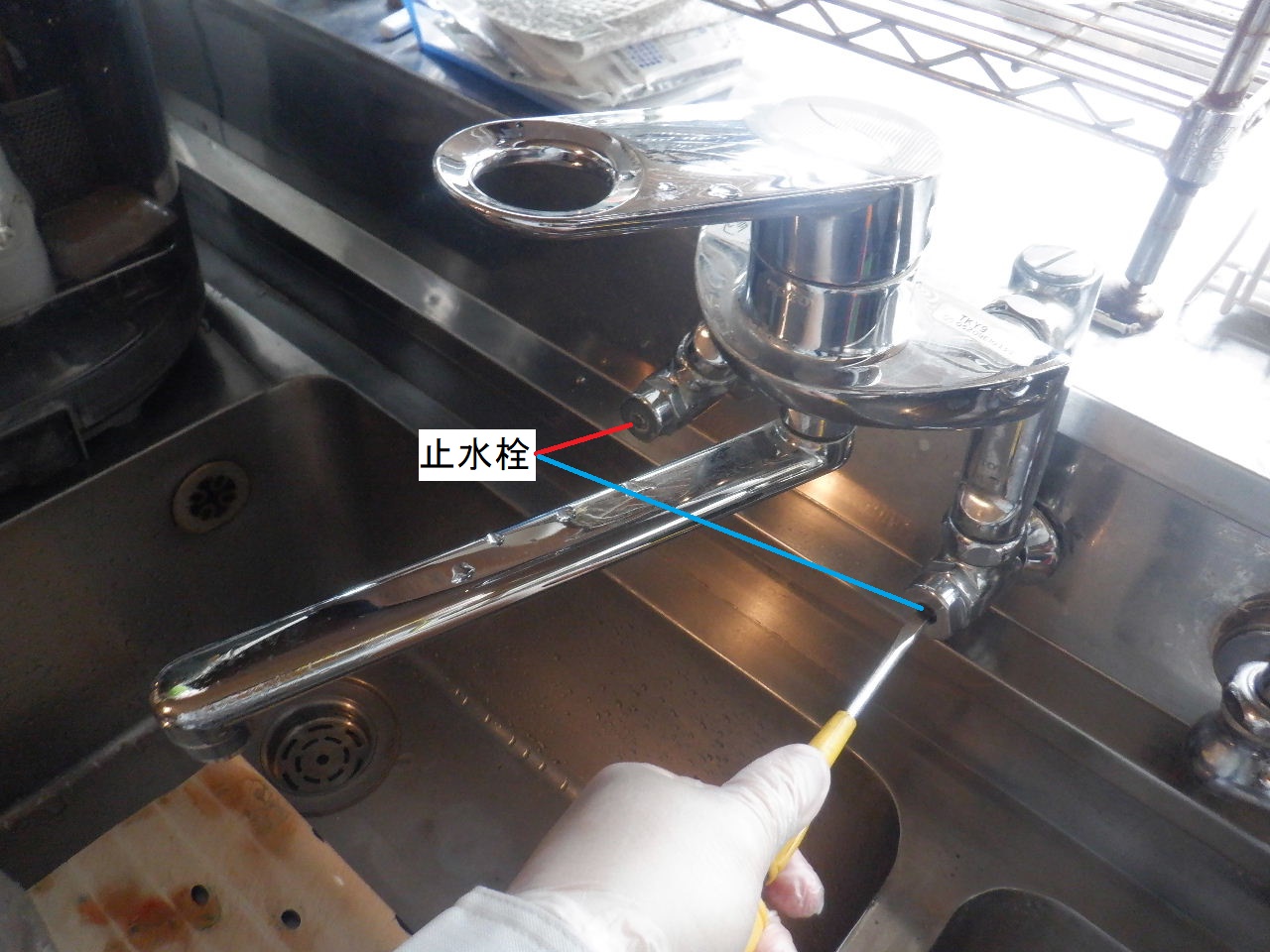 TOTO TKY9 壁付ｼﾝｸﾞﾙﾚﾊﾞｰ混合水栓 ＜ﾚﾊﾞｰを下げても水が止まらない＞修理方法（ｶｰﾄﾘｯｼﾞ交換手順） | あなたにも出来るかも？水道修理のブログ