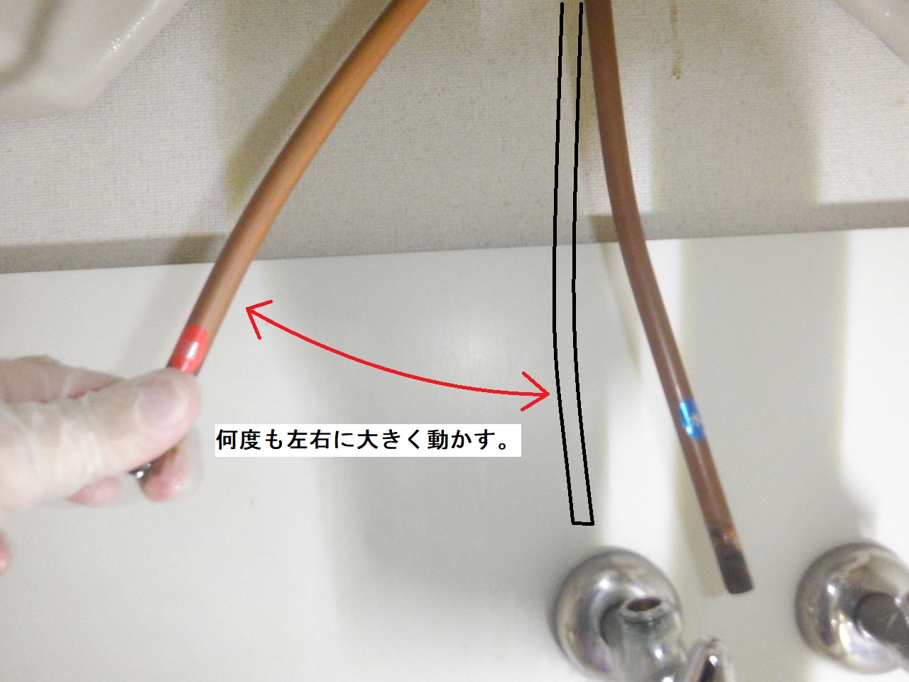 INAX SF-35S【本体後継品へ交換、ｶｰﾄﾘｯｼﾞ品番情報】ｼﾝｸﾞﾙﾚﾊﾞｰ洗髪ｼｬﾜｰ水栓＜水が止まらない、ｼｬﾜｰ･ｶﾗﾝの切替が出来ない＞ 水栓本体交換方法 | あなたにも出来る ...