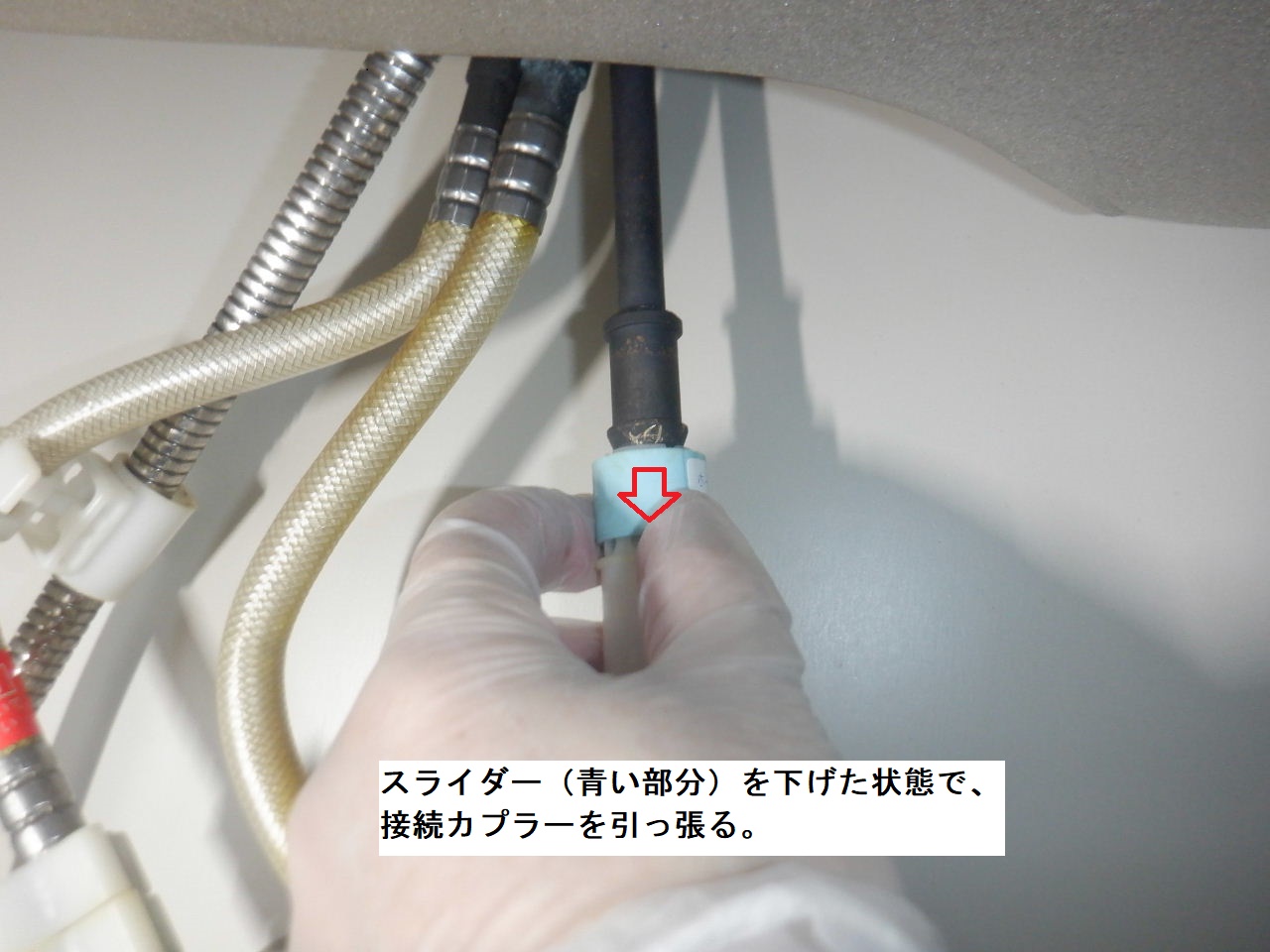 KVK KM590MSGHL【ｶｰﾄﾘｯｼﾞ・ｼｬﾜｰﾎｰｽ交換、水栓本体後継品・代替品へ交換】台付ｼﾝｸﾞﾙﾚﾊﾞｰ式ｼｬﾜｰ水栓