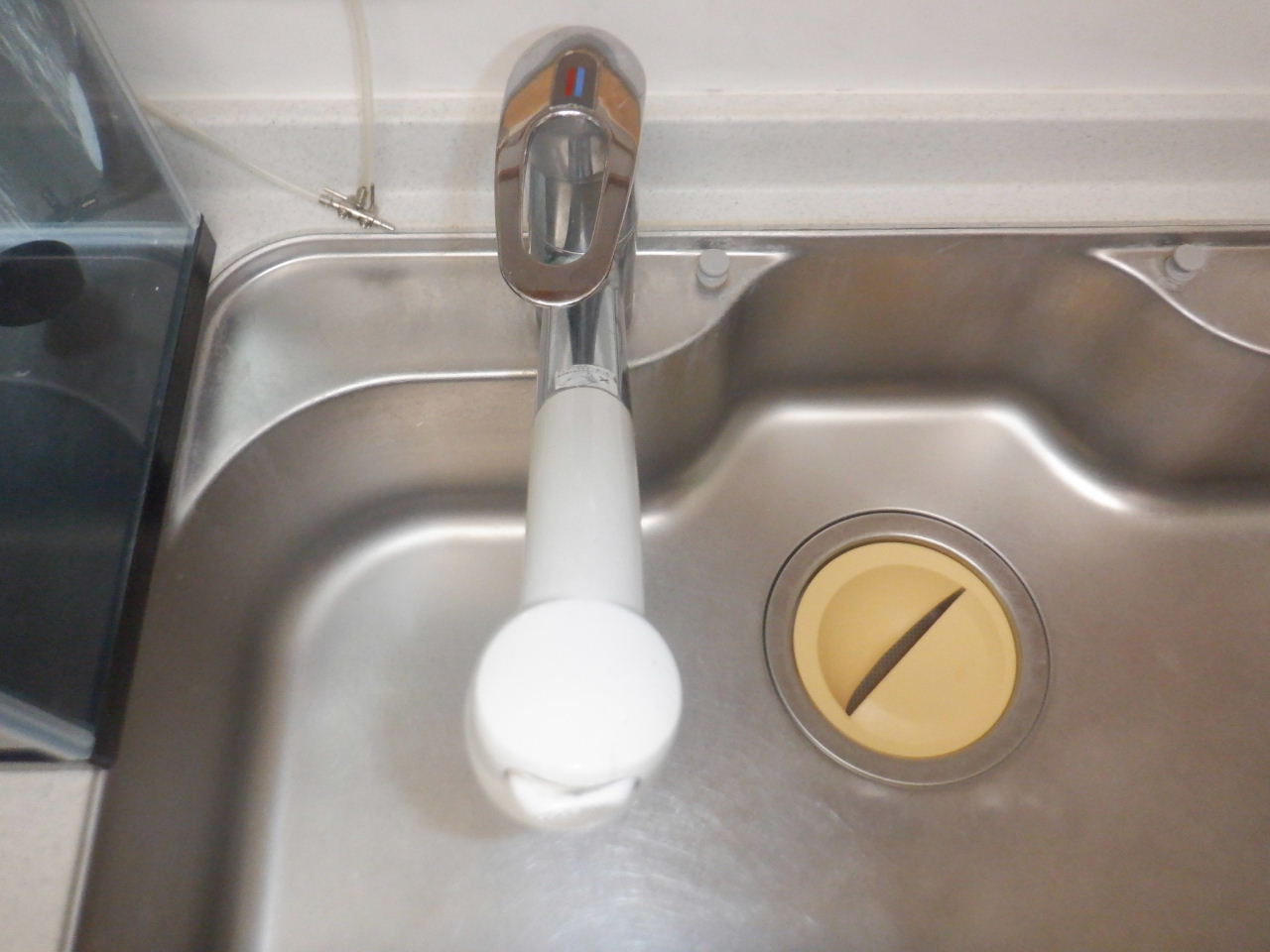 KVK KM590MSGHL【ｶｰﾄﾘｯｼﾞ・ｼｬﾜｰﾎｰｽ交換、水栓本体後継品・代替品へ交換】台付ｼﾝｸﾞﾙﾚﾊﾞｰ式ｼｬﾜｰ水栓