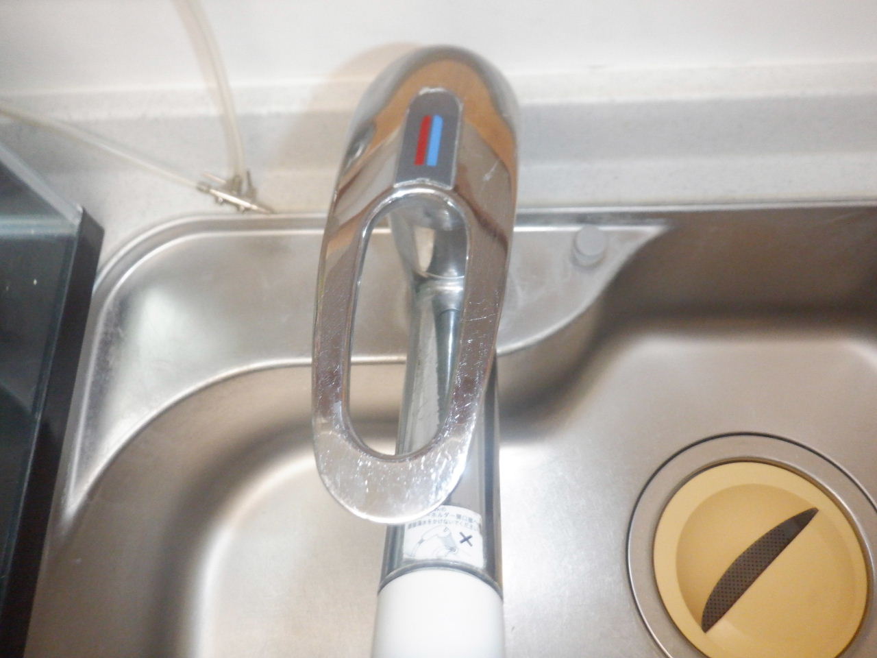 KVK KM590MSGHL【ｶｰﾄﾘｯｼﾞ・ｼｬﾜｰﾎｰｽ交換、水栓本体後継品・代替品へ交換】台付ｼﾝｸﾞﾙﾚﾊﾞｰ式ｼｬﾜｰ水栓