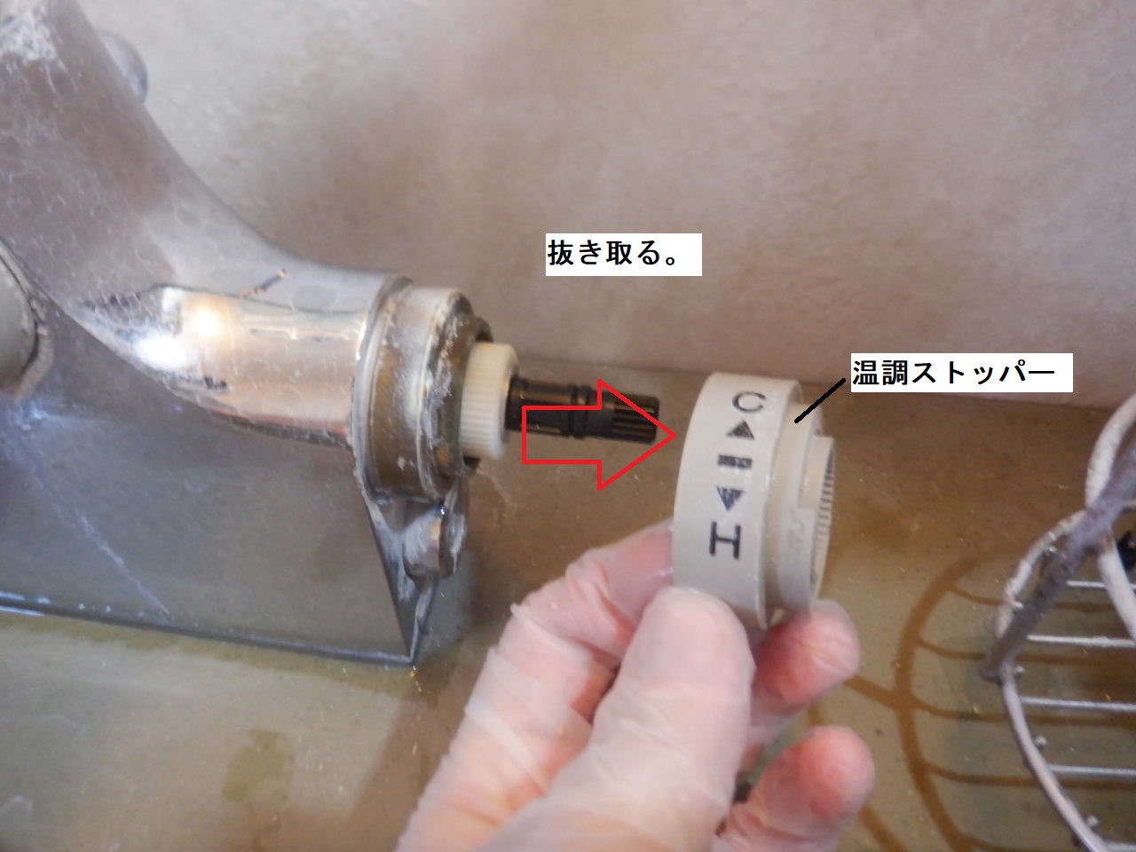 MYM MS6115【切替ｶｰﾄﾘｯｼﾞ･温調ｶｰﾄﾘｯｼﾞ交換、本体後継品】台付ｻｰﾓｽﾀｯﾄ式ｼｬﾜｰ水栓＜水が止まらない。温度調節が出来ない｡>修理方法 | あなたにも出来るかも？水道 ...