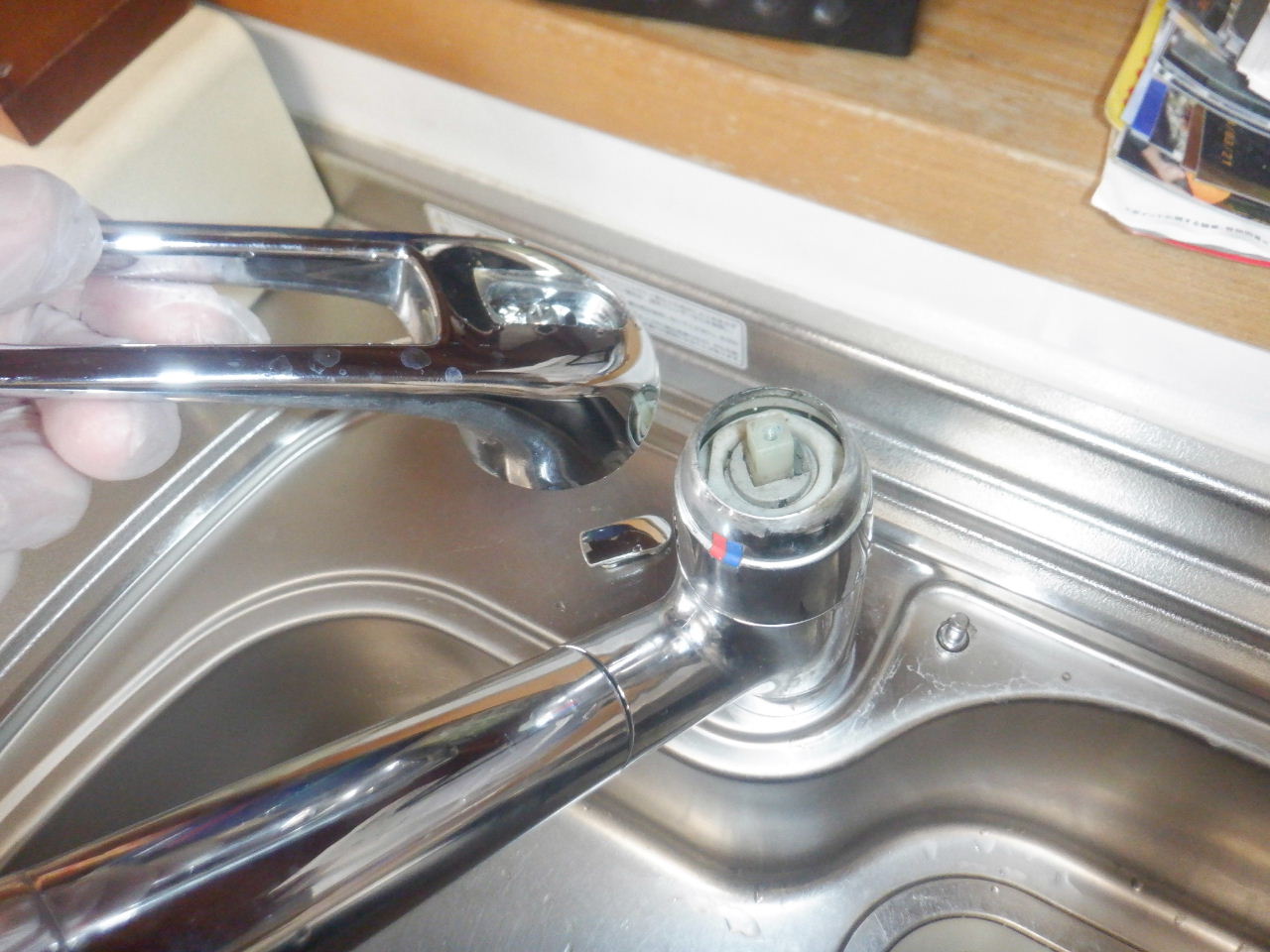 INAX JF-2450SX(JW) 【ﾊﾞﾙﾌﾞｶｰﾄﾘｯｼﾞ交換、ｼｬﾜｰﾎｰｽ交換方法】浄水器内蔵ｼﾝｸﾞﾙﾚﾊﾞｰ水栓