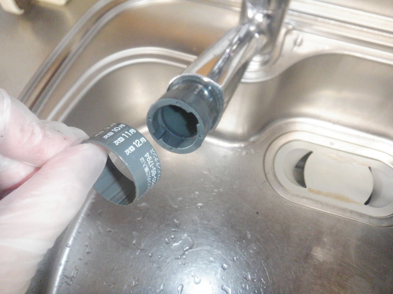 INAX JF-2450SX(JW) 【ﾊﾞﾙﾌﾞｶｰﾄﾘｯｼﾞ交換、ｼｬﾜｰﾎｰｽ交換方法】浄水器内蔵ｼﾝｸﾞﾙﾚﾊﾞｰ水栓